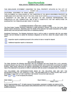 California Seller Disclosure Package - Sell Real Estate By Owner - FSBO ...